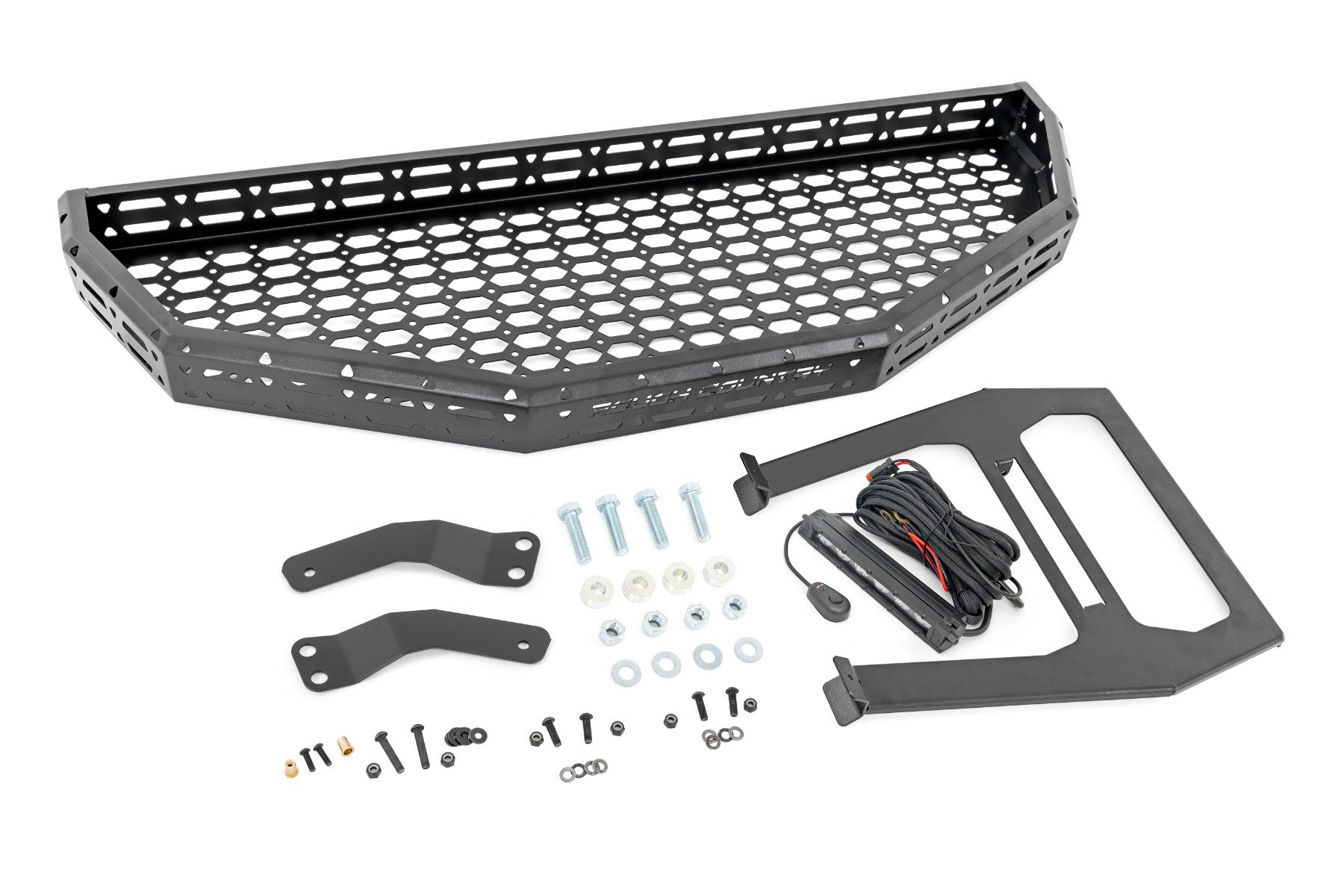 Front Cargo Rack |Black Series LED | 6" Light | Slim Line | Honda ...