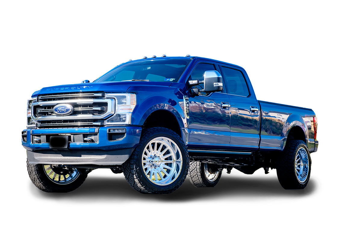 Custom Build Ford F-250& F350 Trucks - Wheels, Tires & Color Match ...