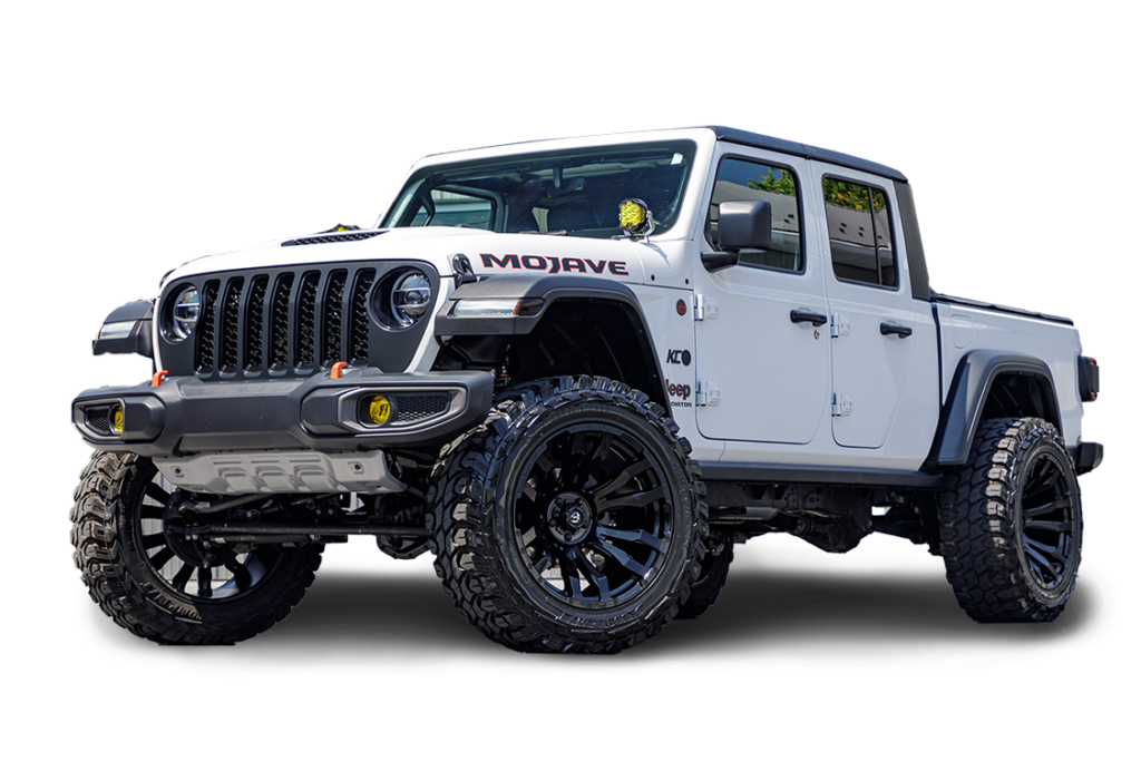 Custom Build Jeep Gladiator Pickup Trucks - Wheels, Tires & Color Match ...